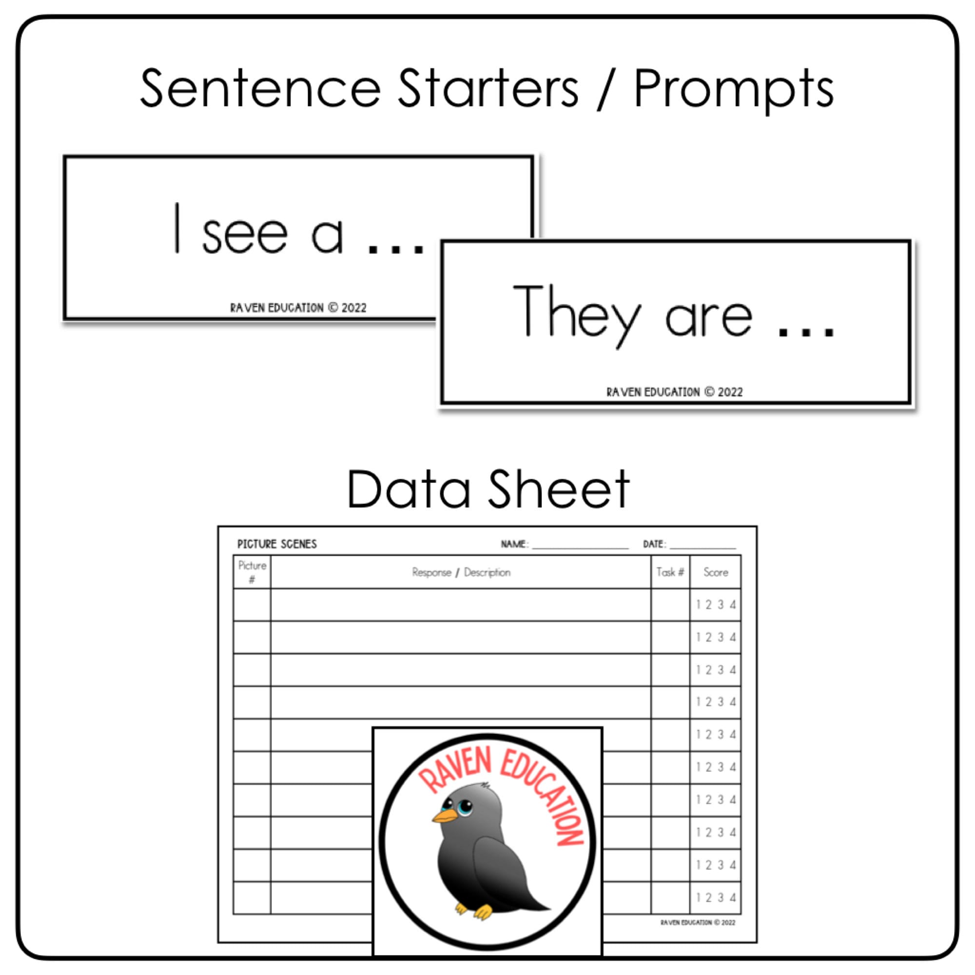 45 Real Picture Scenes (labeling, Describing, Story Telling, Creative ...