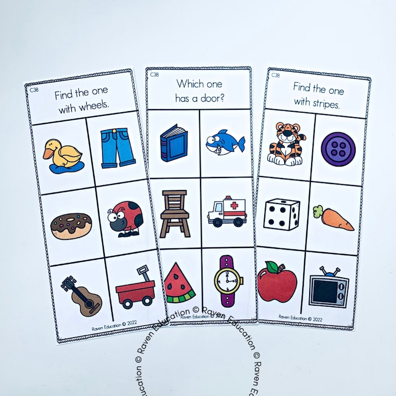 Select by Feature Task Cards (aligned With ABLLS-R C38) - Etsy