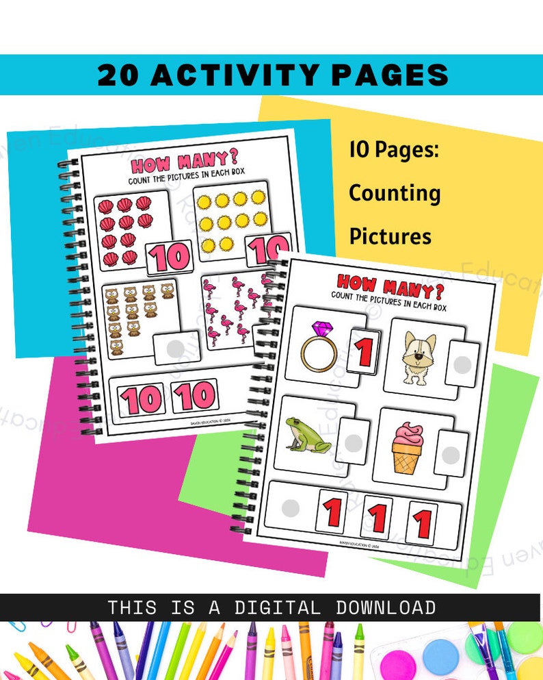 Errorless Number Book: Numbers 1-10 interactive Adapted Special ...