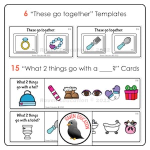 Matching Associated Pictures Task Cards (aligned With ABLLS-R B16) - Etsy