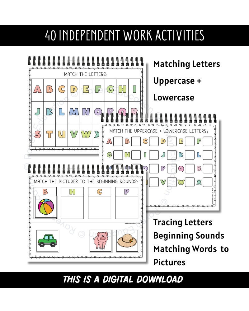 My Interactive Activity Binder Special Education Busy Book Adapted Book ...