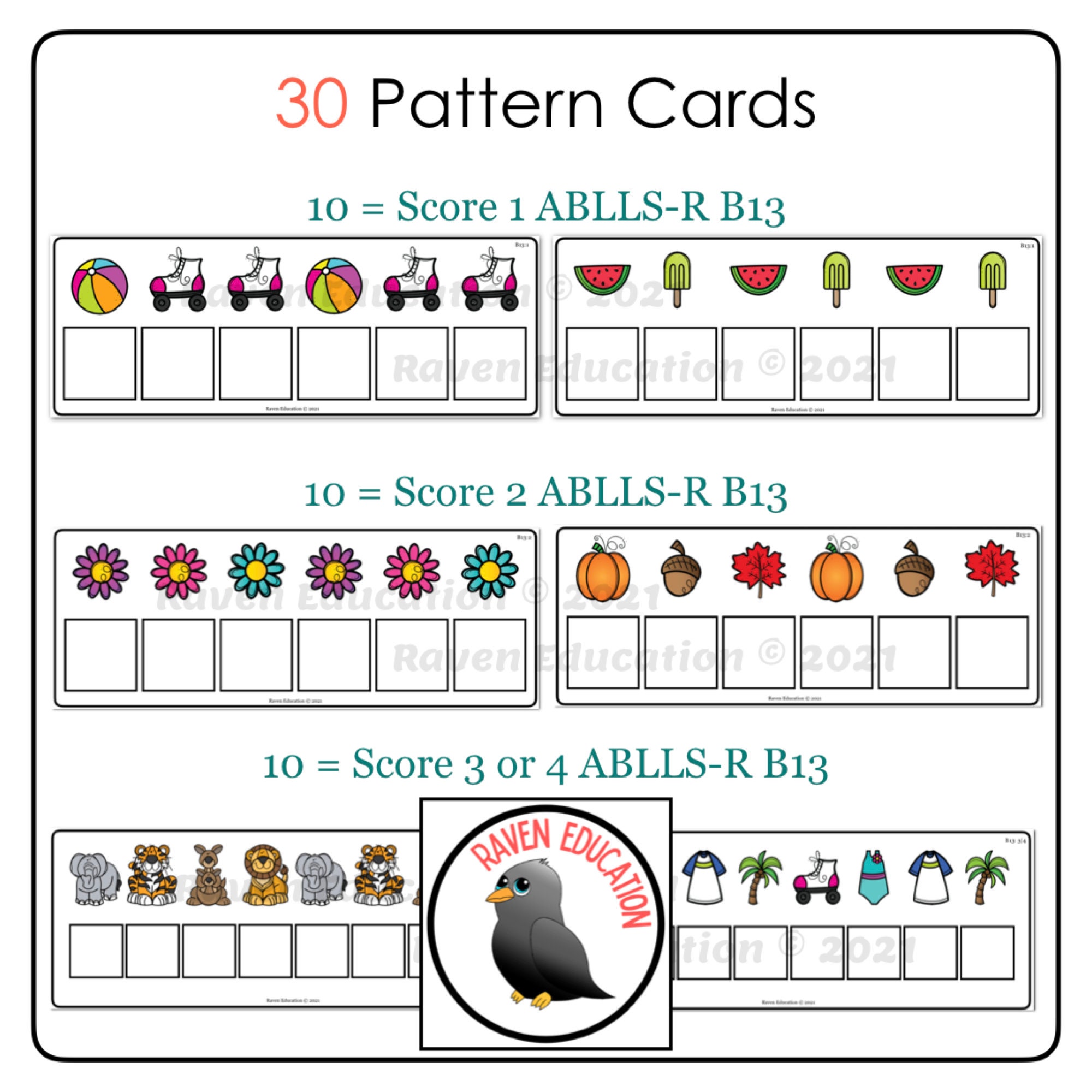 Match the Pattern Cards - Etsy