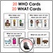Wh-questions - 100 Printable Task Cards (who | What | Where | When ...