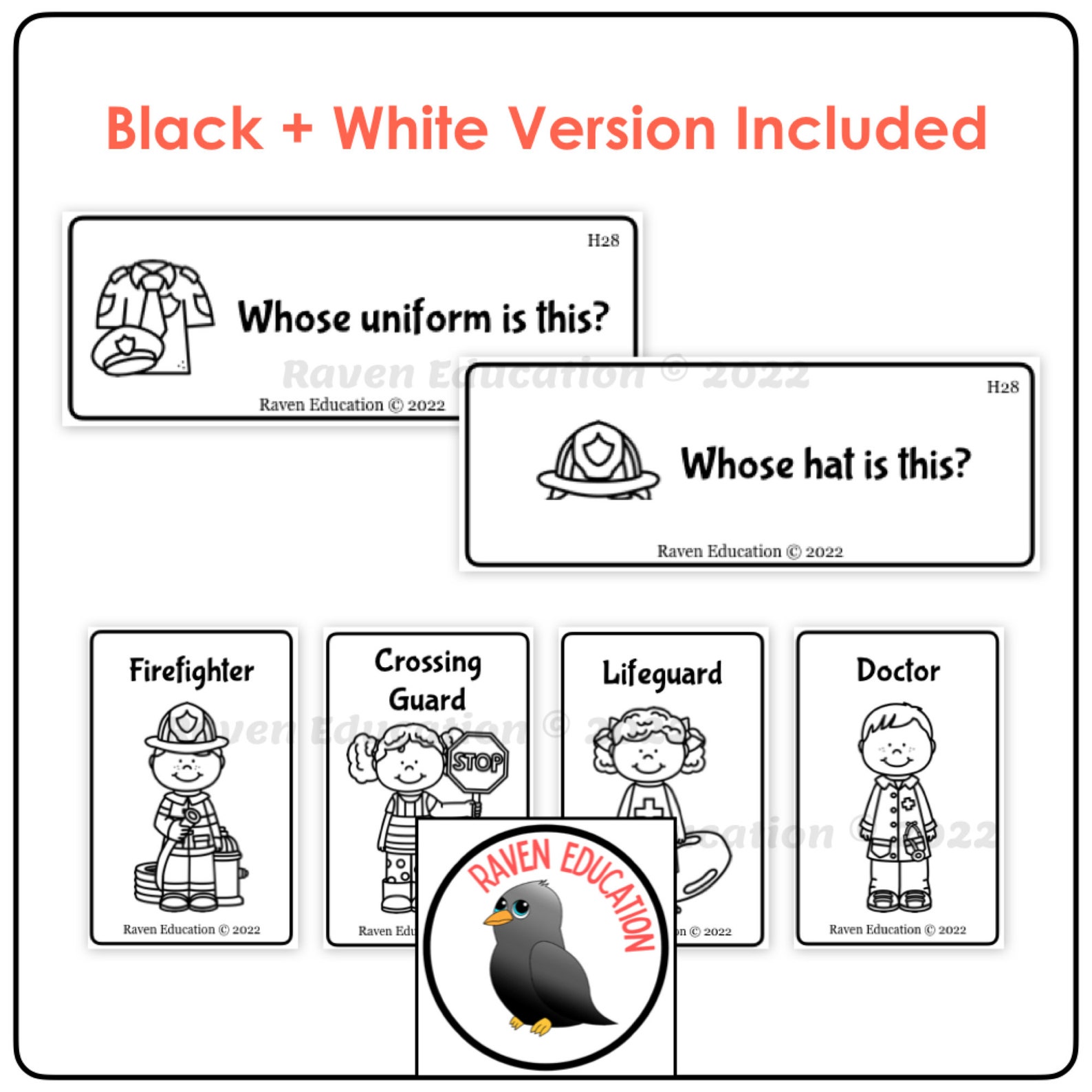 WHO + WHOSE Question Cards (ABLLS-R Aligned H28) - Etsy