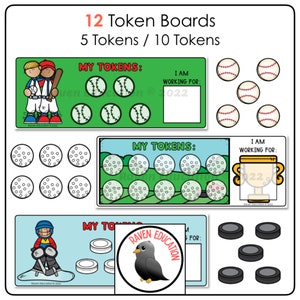 Sports - Token Boards and First-then Boards (behaviour Management) - Etsy