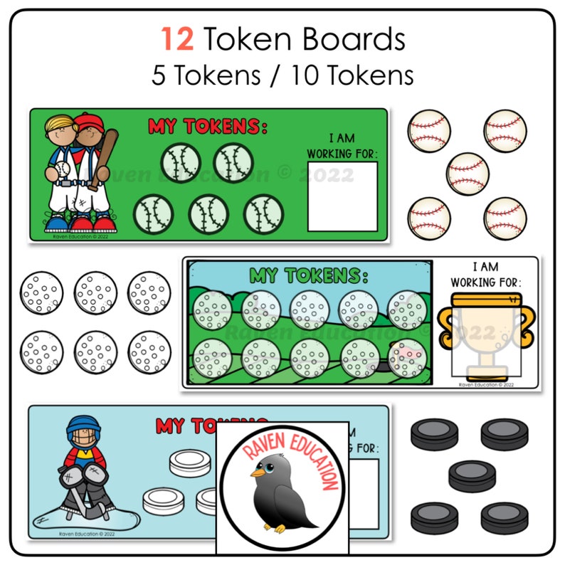 Sports - Token Boards and First-then Boards (behaviour Management) - Etsy