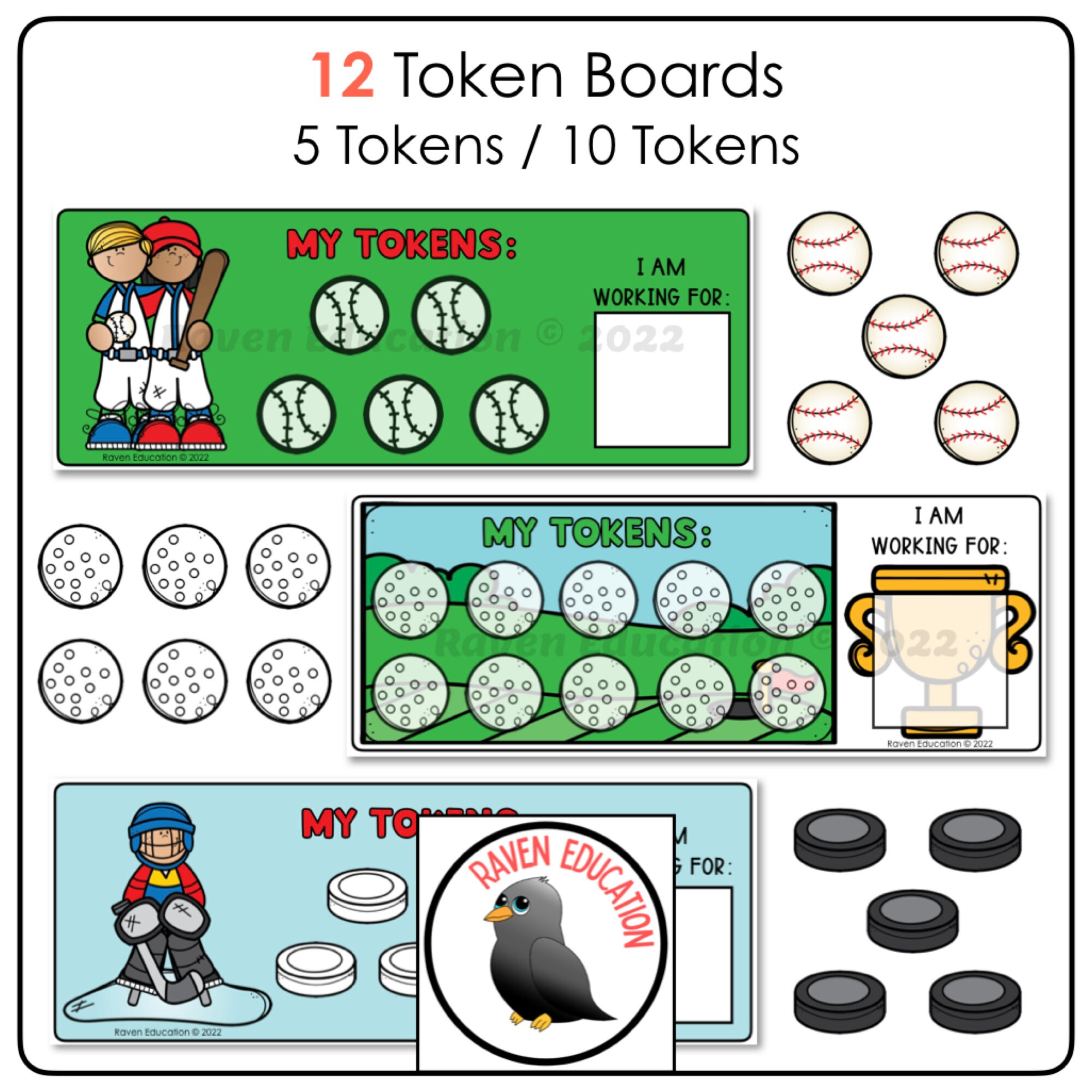 Sports - Token Boards and First-then Boards (behaviour Management) - Etsy
