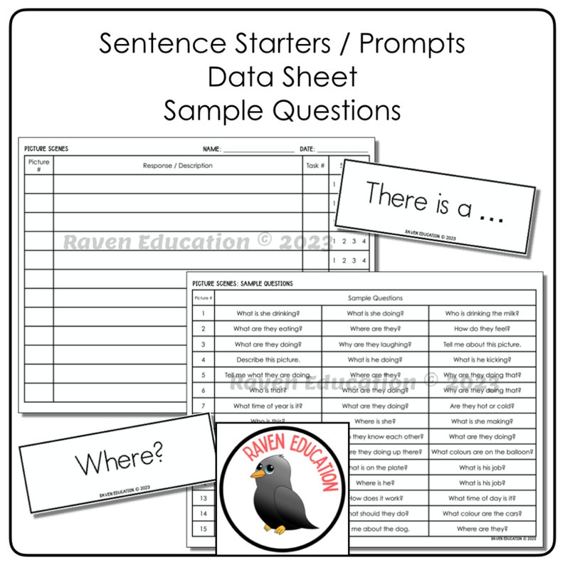 45 Real Picture Scenes Set #2 (creative Writing / Inferencing / Wh ...