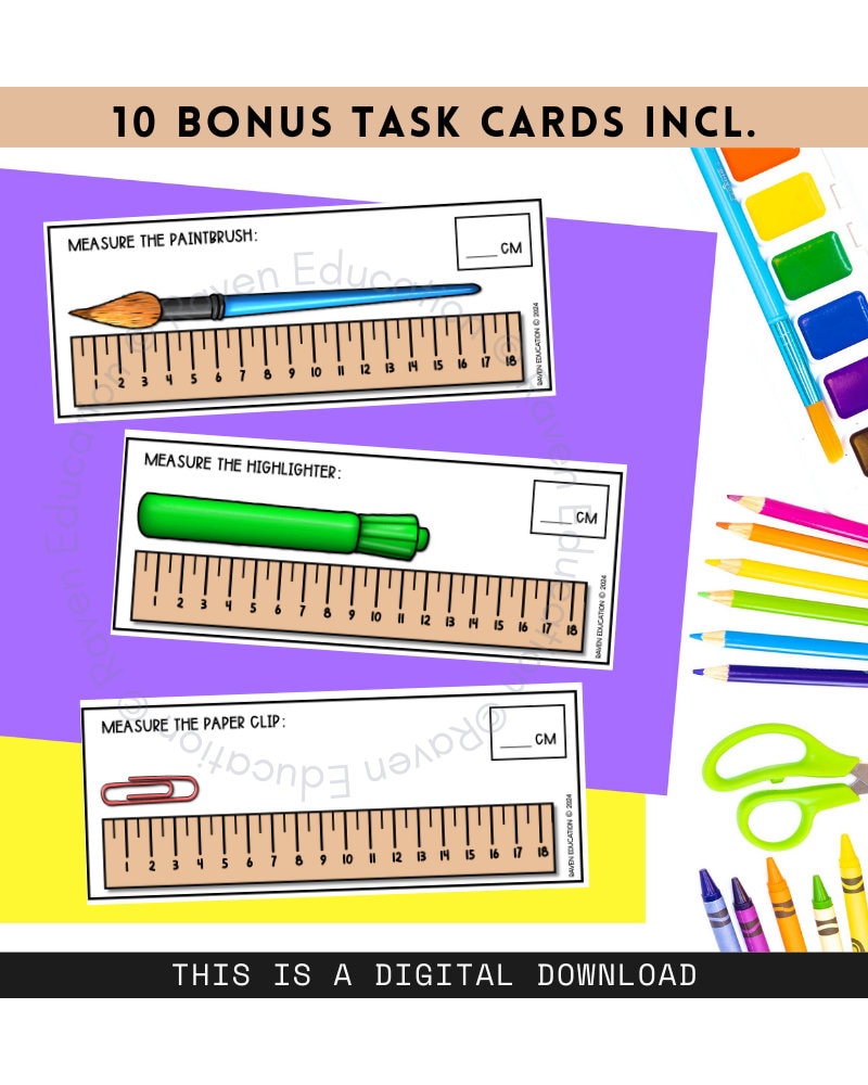 A Measurement Quest: Let's Use A Ruler interactive Book Adapted Book ...