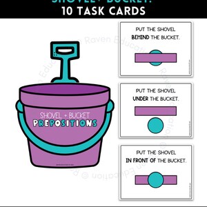 Preposition Activity Bundle #1 (40 Task Cards | Interactive | Following ...