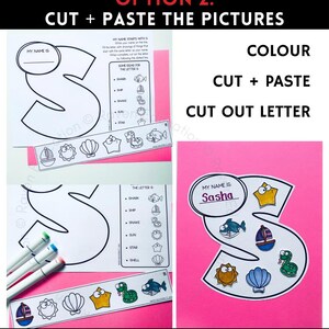 First Letter of Your Name Craft (my Name is | Beginning Letters | Name ...