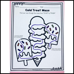 Summer Fine Motor Skills - 16 Worksheets - Etsy