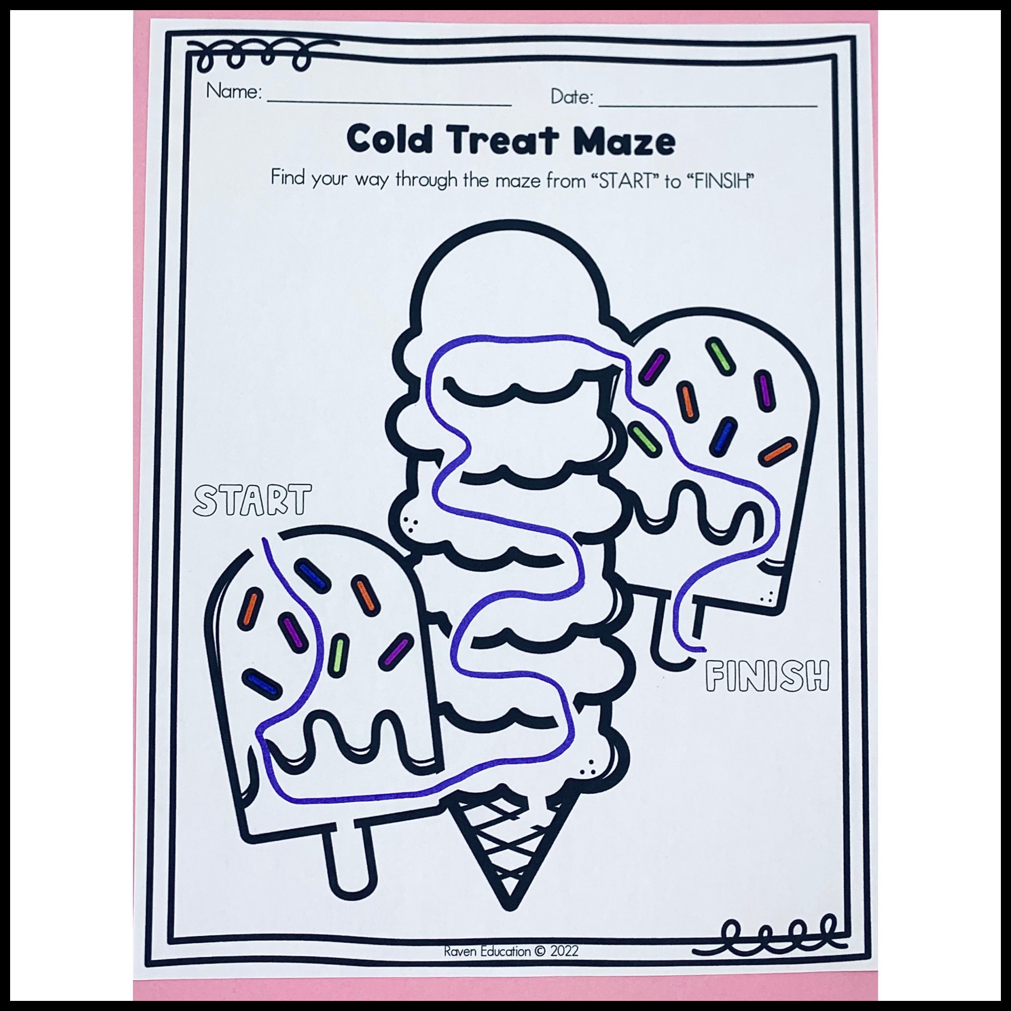 Summer Fine Motor Skills 16 Worksheets - Etsy