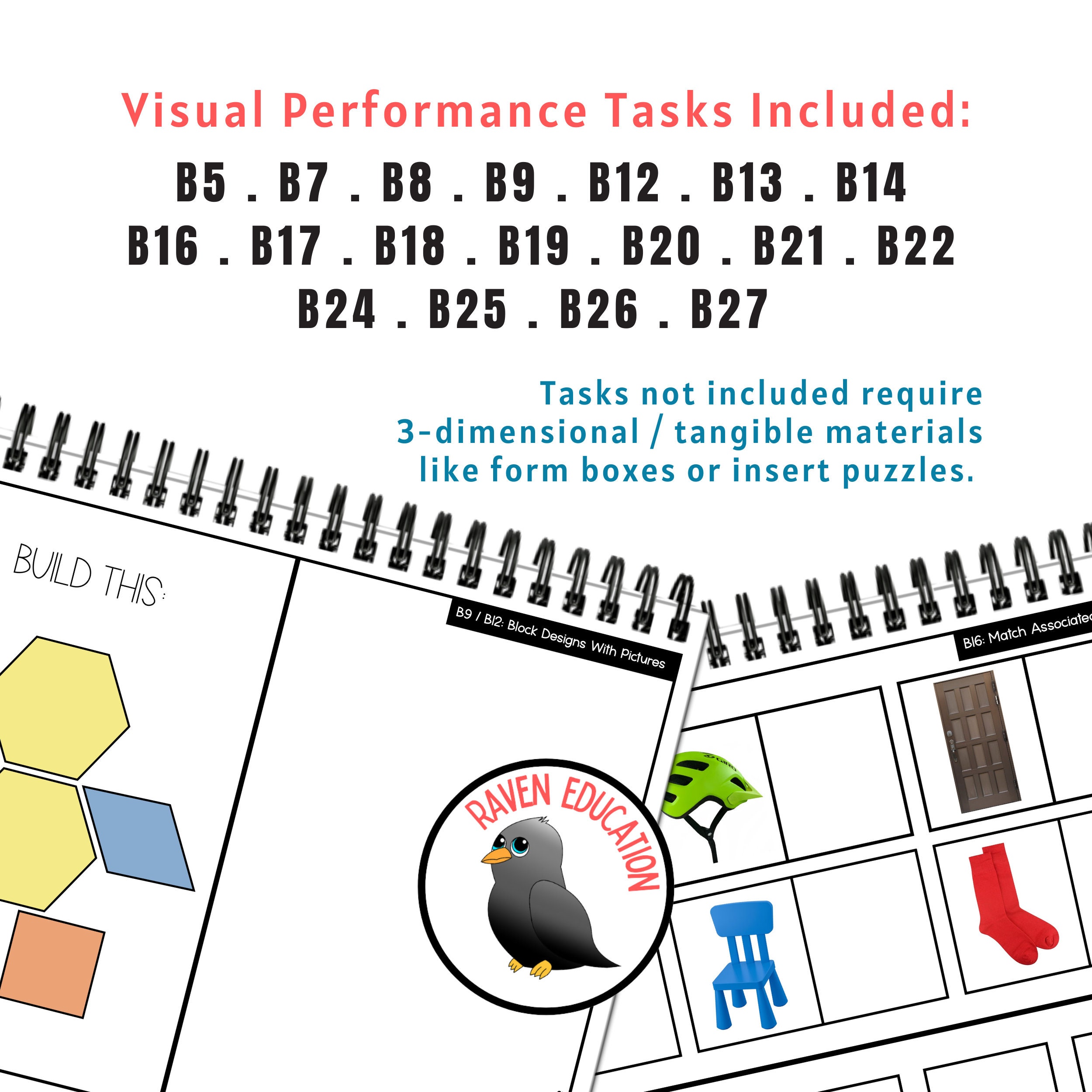 Visual Performance Assessment Binder - Aligned With ABLLS-R B Tasks ...