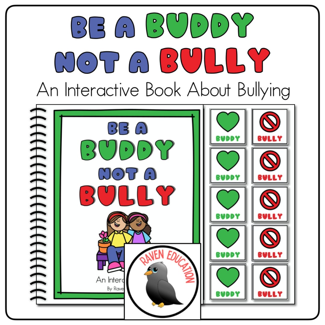 Be A Buddy Not A Bully - Interactive Book - Etsy