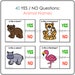 YES or NO Questions - Zoo Animals (50 Printable Task Cards) - Etsy