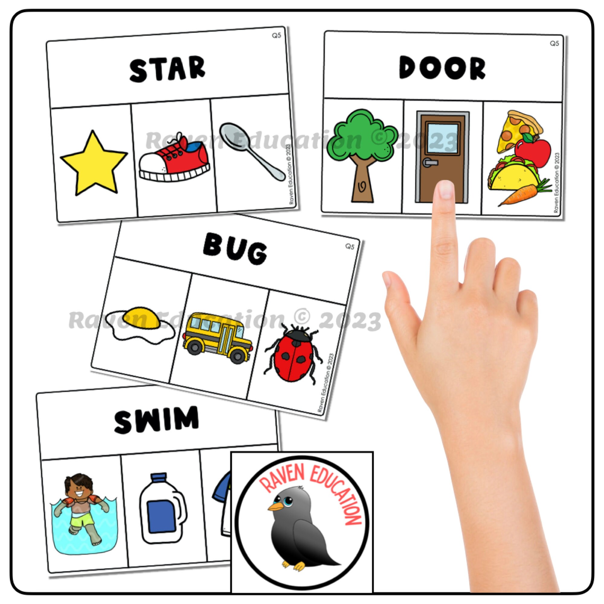 Matching Word to Picture Task Cards + Worksheets (aligned With ABLLS-R ...