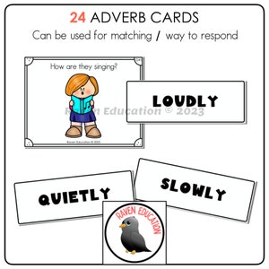 Label Adverbs Task Cards & Worksheets (aligned With ABLLS-R G41) - Etsy