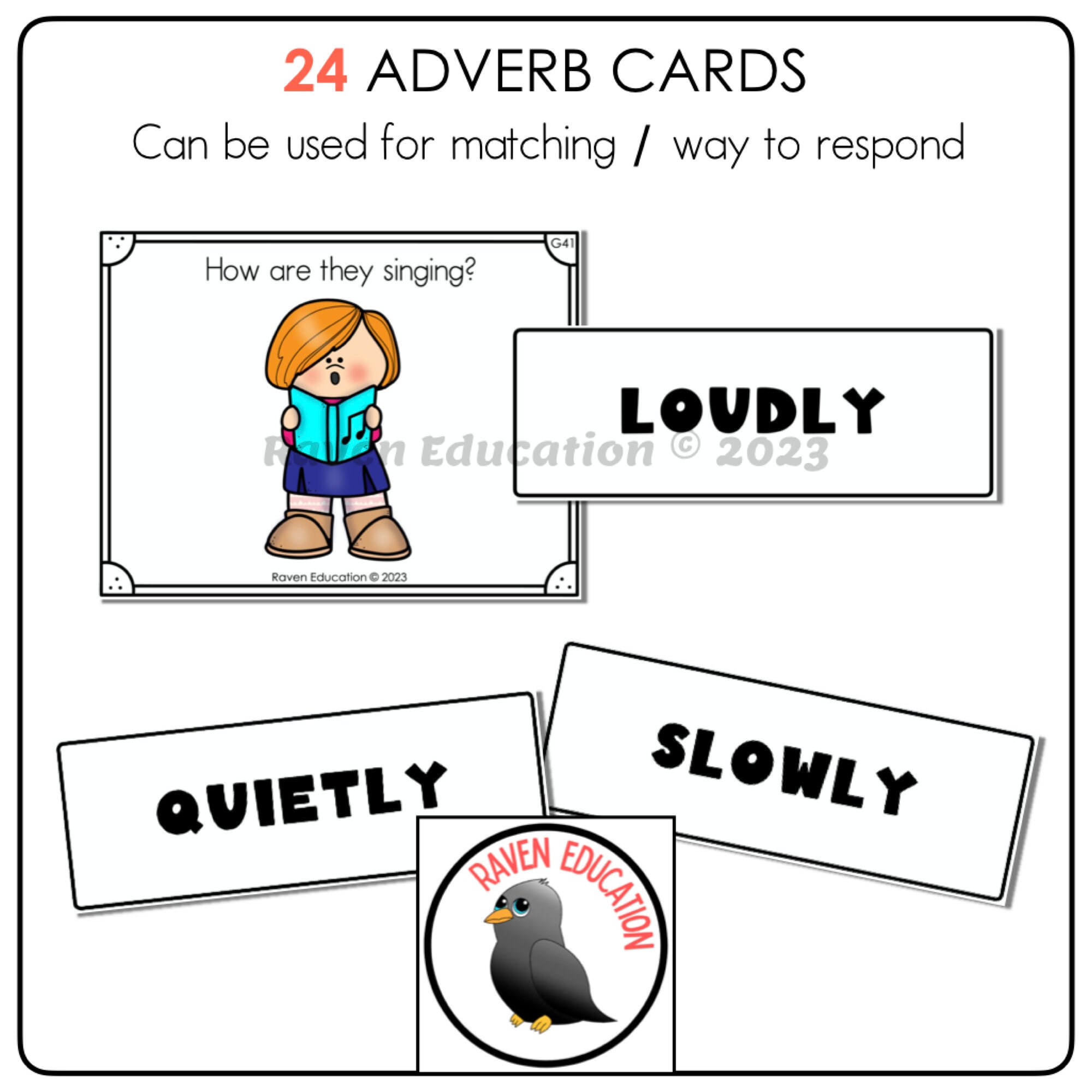 Adverb Picture Cards