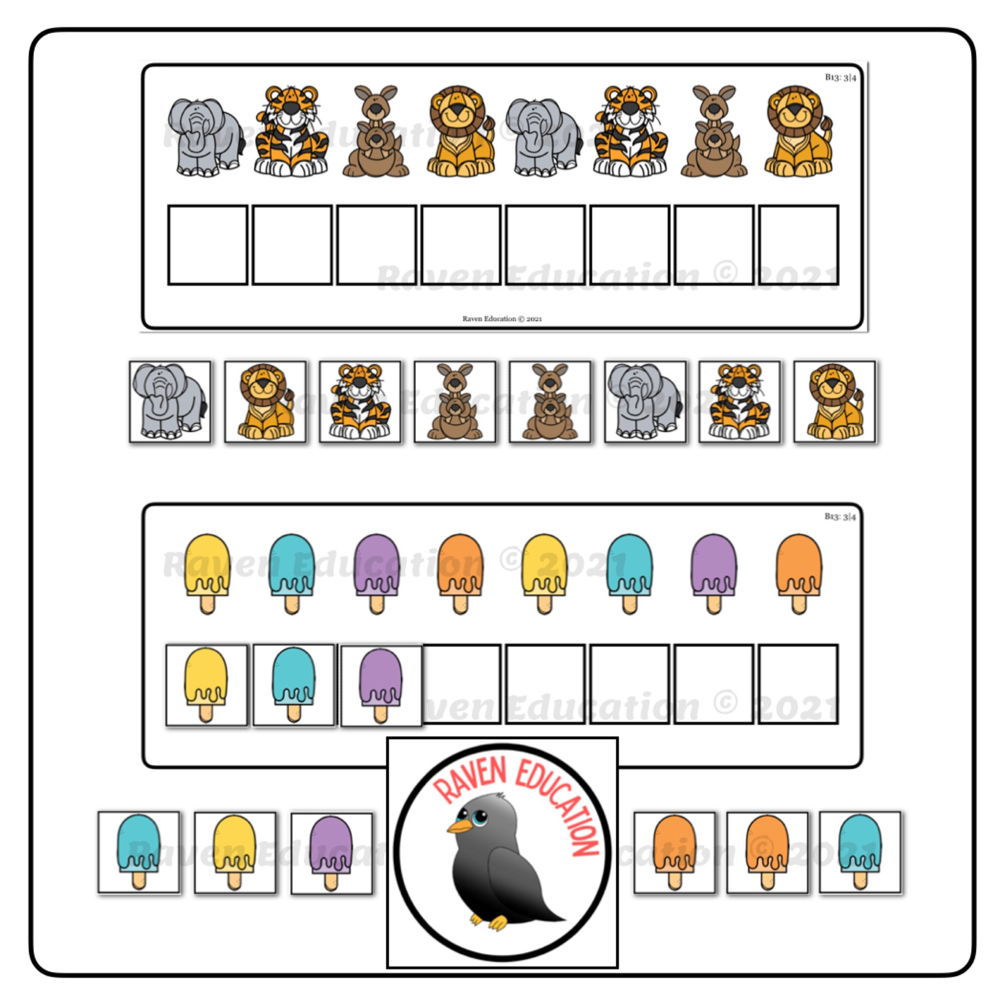 Match the Pattern Cards - Etsy