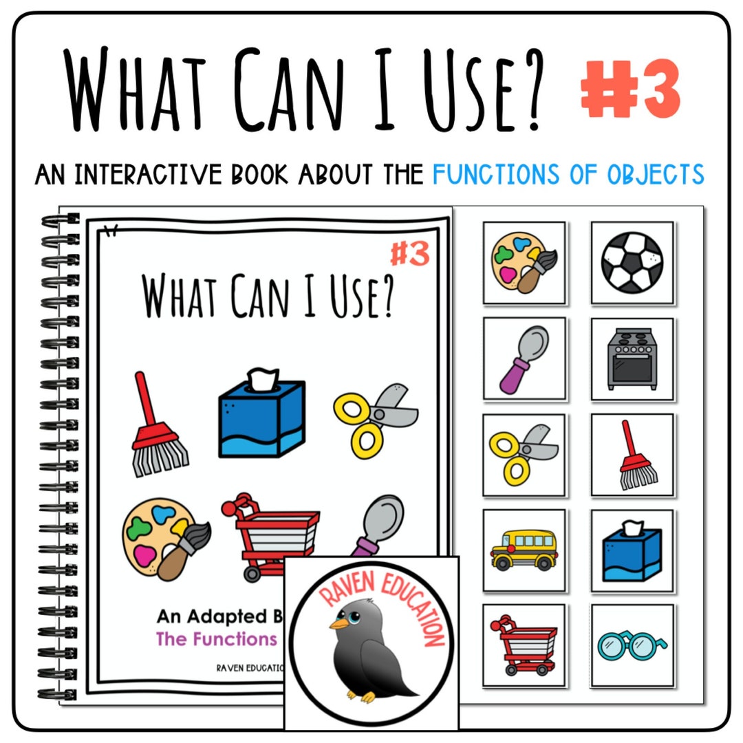 What Can I Use 3 an Adapted Book About the Functions of Objects - Etsy