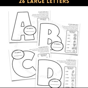 First Letter of Your Name Craft (my Name is | Beginning Letters | Name ...