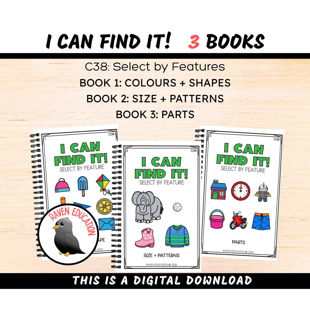 I Can Find It! Interactive Books (set of 3) ABLLS-R C38 Practice - Etsy