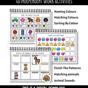 My Interactive Activity Binder | Special Education | Busy Book ...