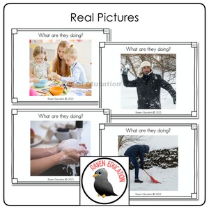 Labeling Verbs & Nouns Task Cards (aligned With ABLLS-R G21) - Etsy