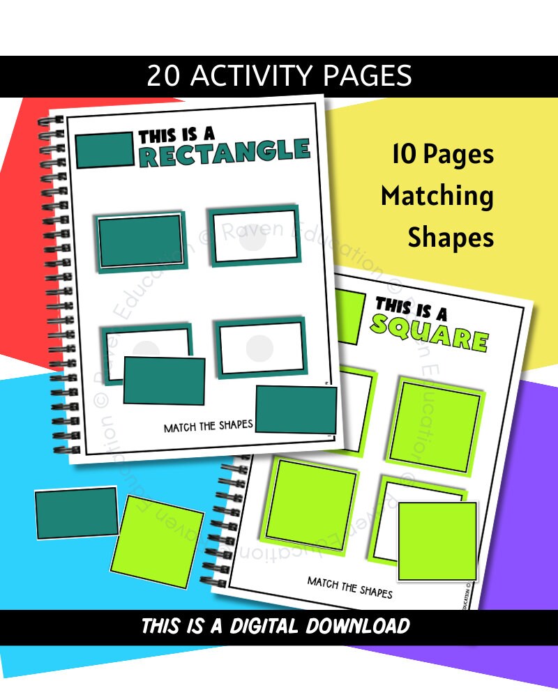 Errorless Shapes Book (matching | Interactive | Adapted | Special ...