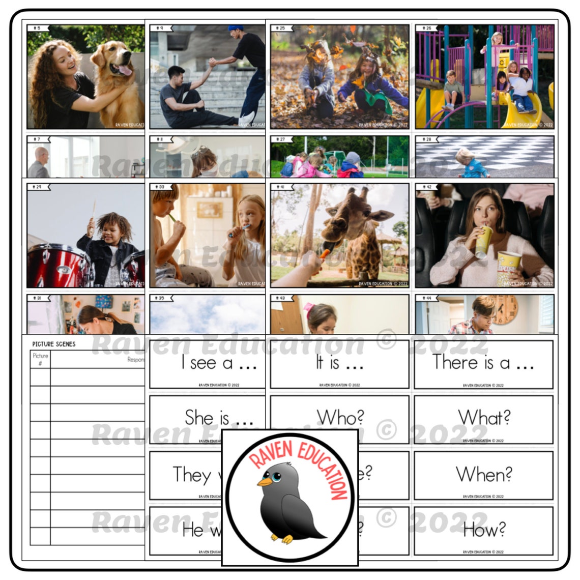 45 Real Picture Scenes (labeling, Describing, Story Telling, Creative ...