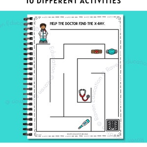 Community Helper Busy Book: Doctors (matching, Counting, Letters ...