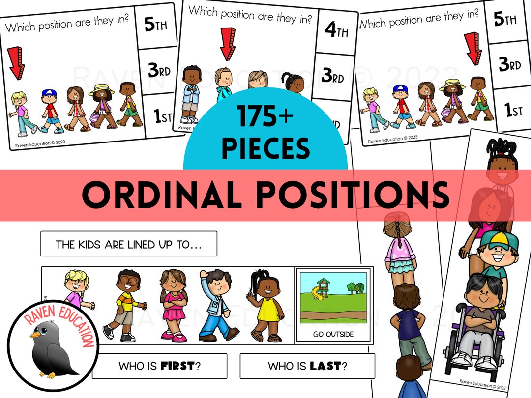 Ordinal Positions Task Cards: Labeling & Identifying Positions in A Line - Etsy