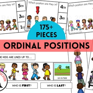 Ordinal Positions Task Cards: Labeling & Identifying Positions in A ...