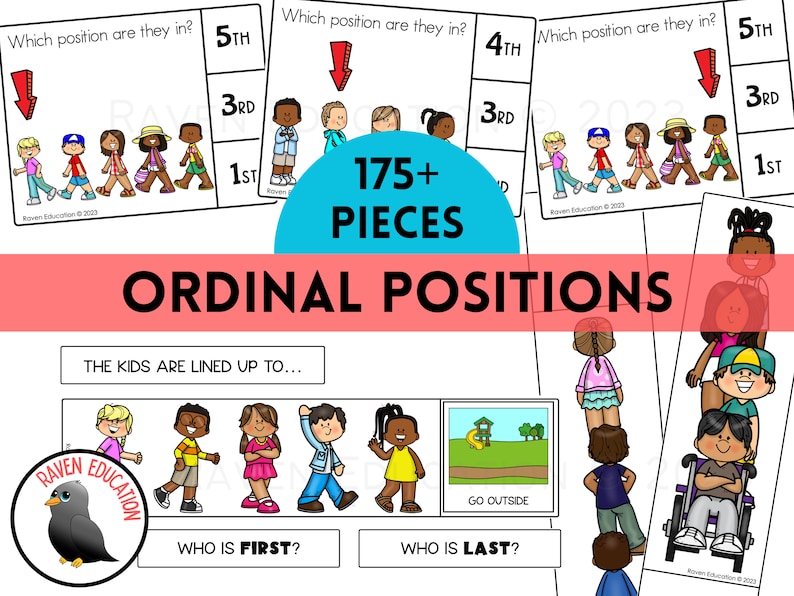 Ordinal Positions Task Cards: Labeling & Identifying Positions in A ...