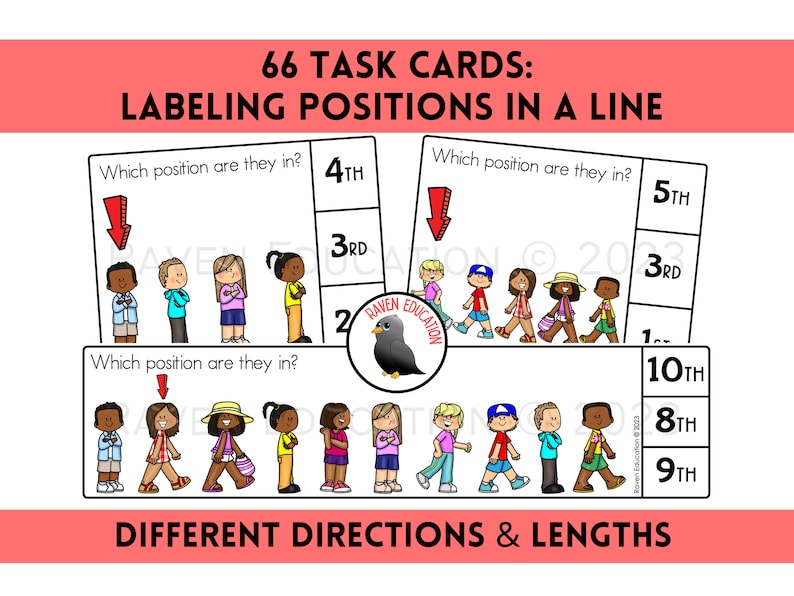 Ordinal Positions Task Cards: Labeling & Identifying Positions in A ...