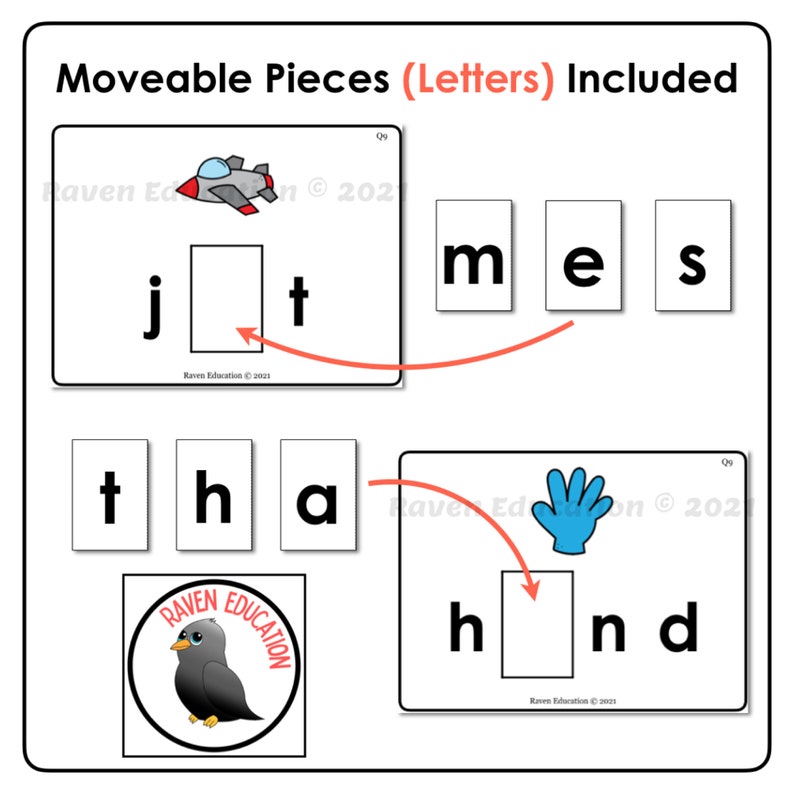 Missing Letters Task Cards - Etsy