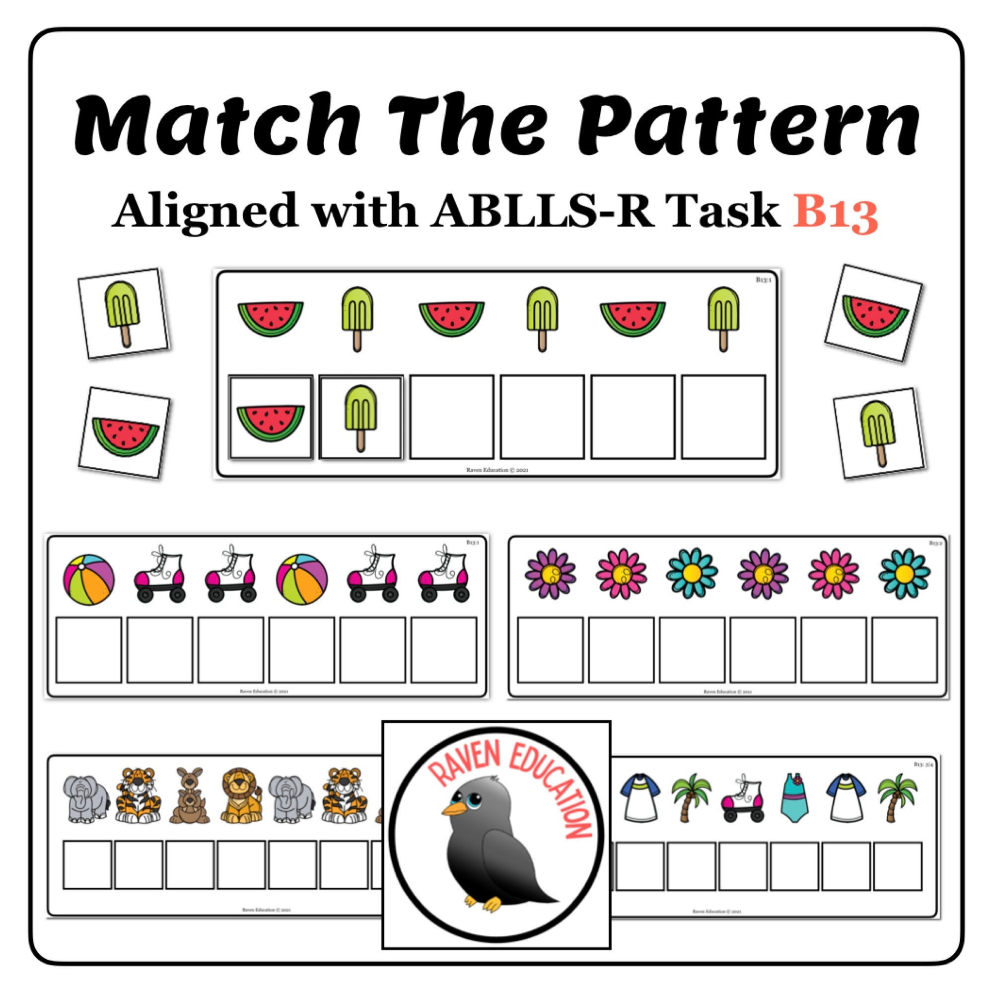 Match the Pattern Cards - Etsy