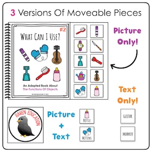 What Can I Use? #2 - an Adapted Book About the Functions of Objects - Etsy