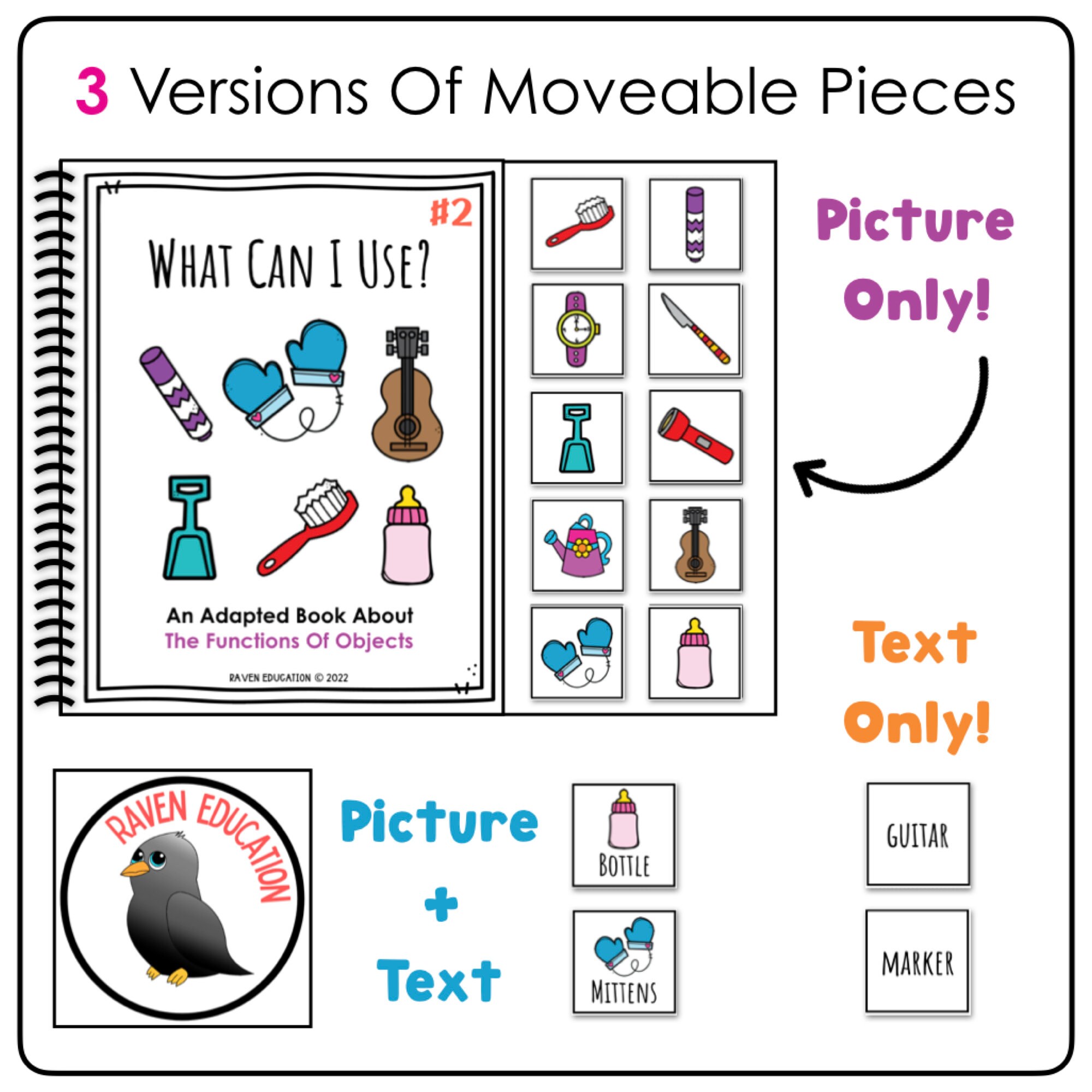 What Can I Use? #2 - an Adapted Book About the Functions of Objects - Etsy