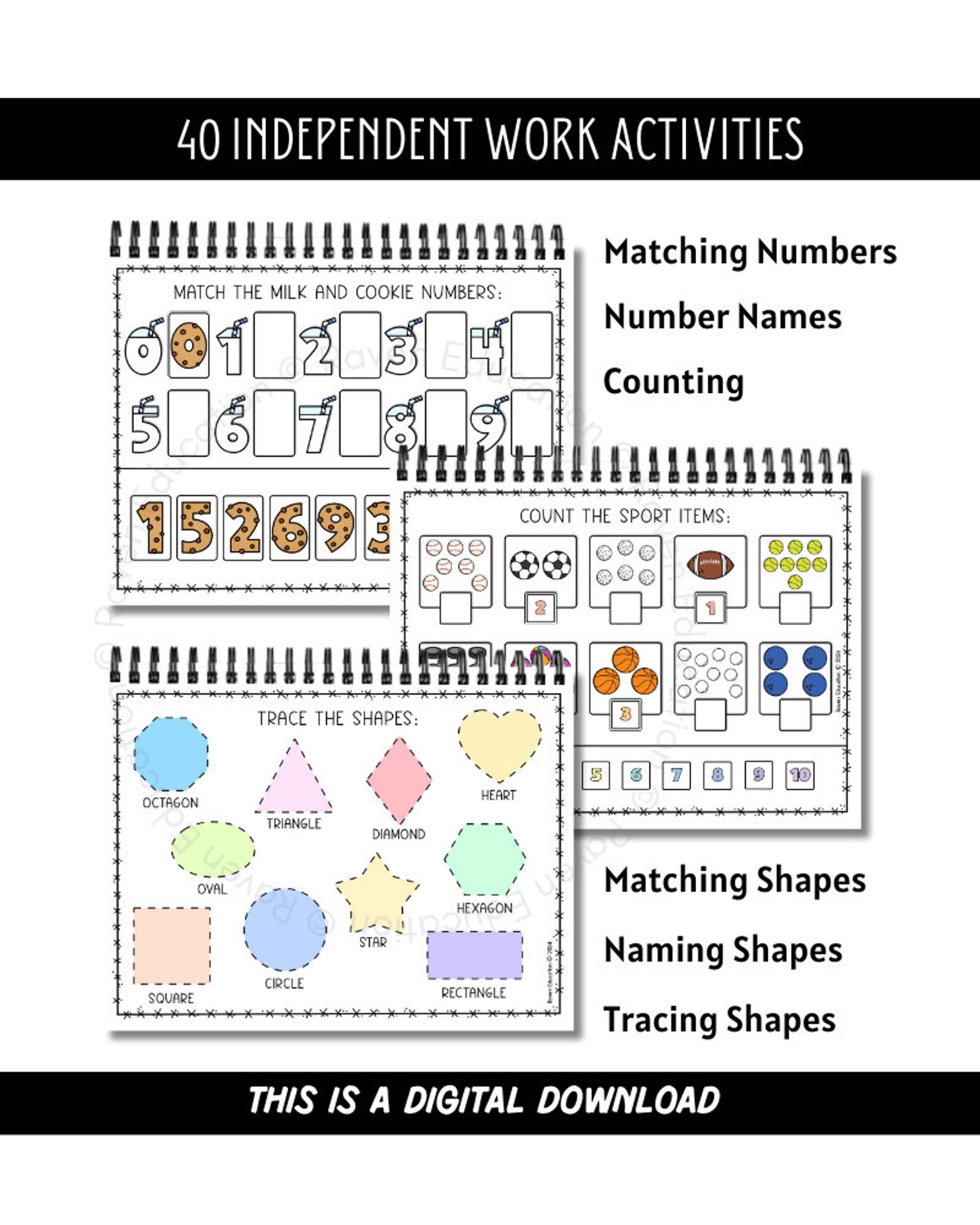 My Interactive Activity Binder | Special Education | Busy Book ...