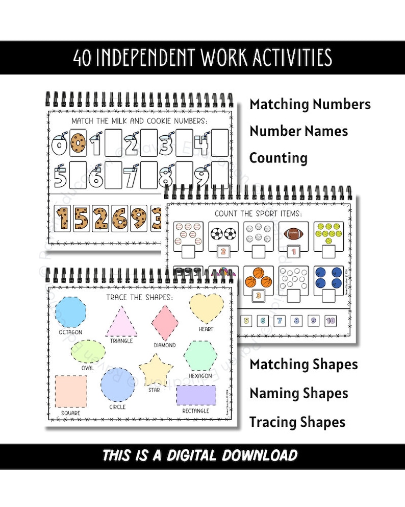 My Interactive Activity Binder | Special Education | Busy Book ...
