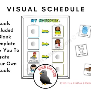Token Board Flip Book | Visual Schedule | First - Then Board ...
