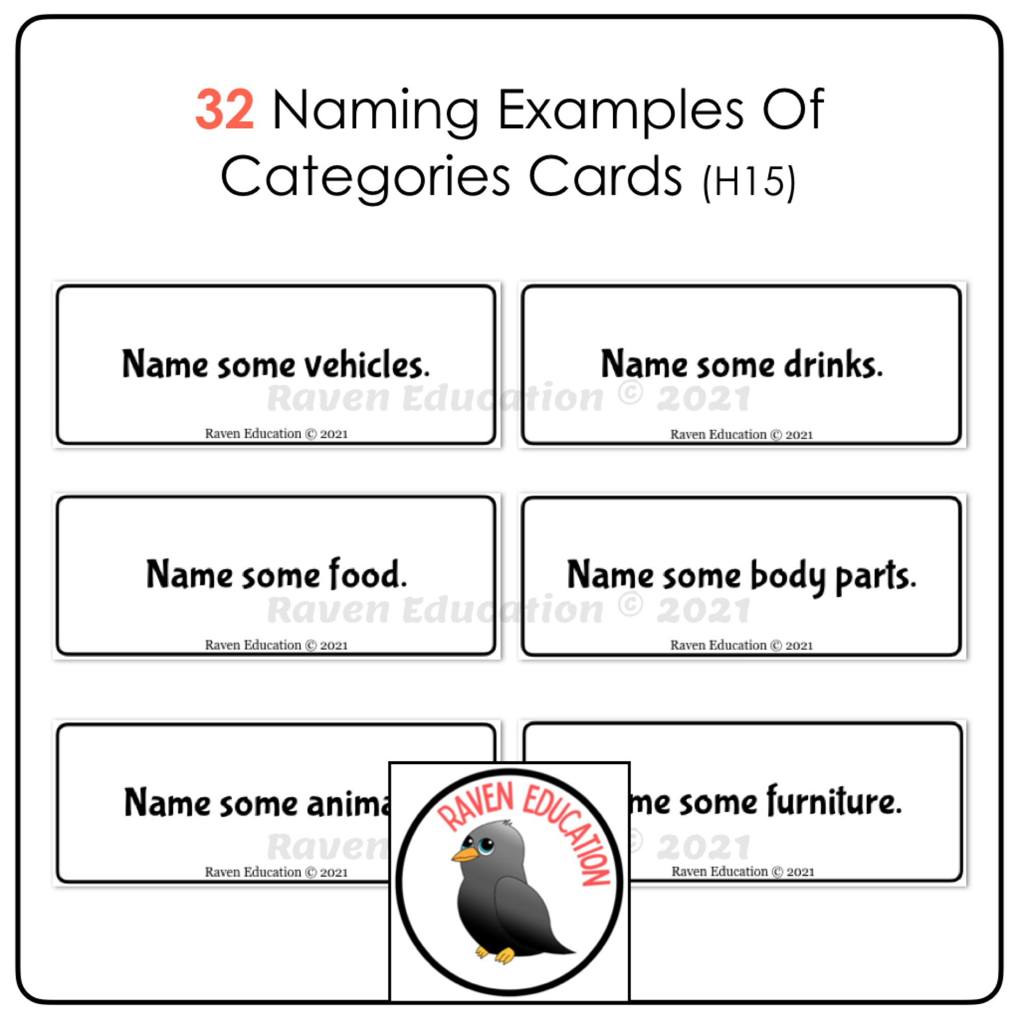 Intraverbal: Class / Category Task Cards aligned With ABLLS-R H14, H15 ...