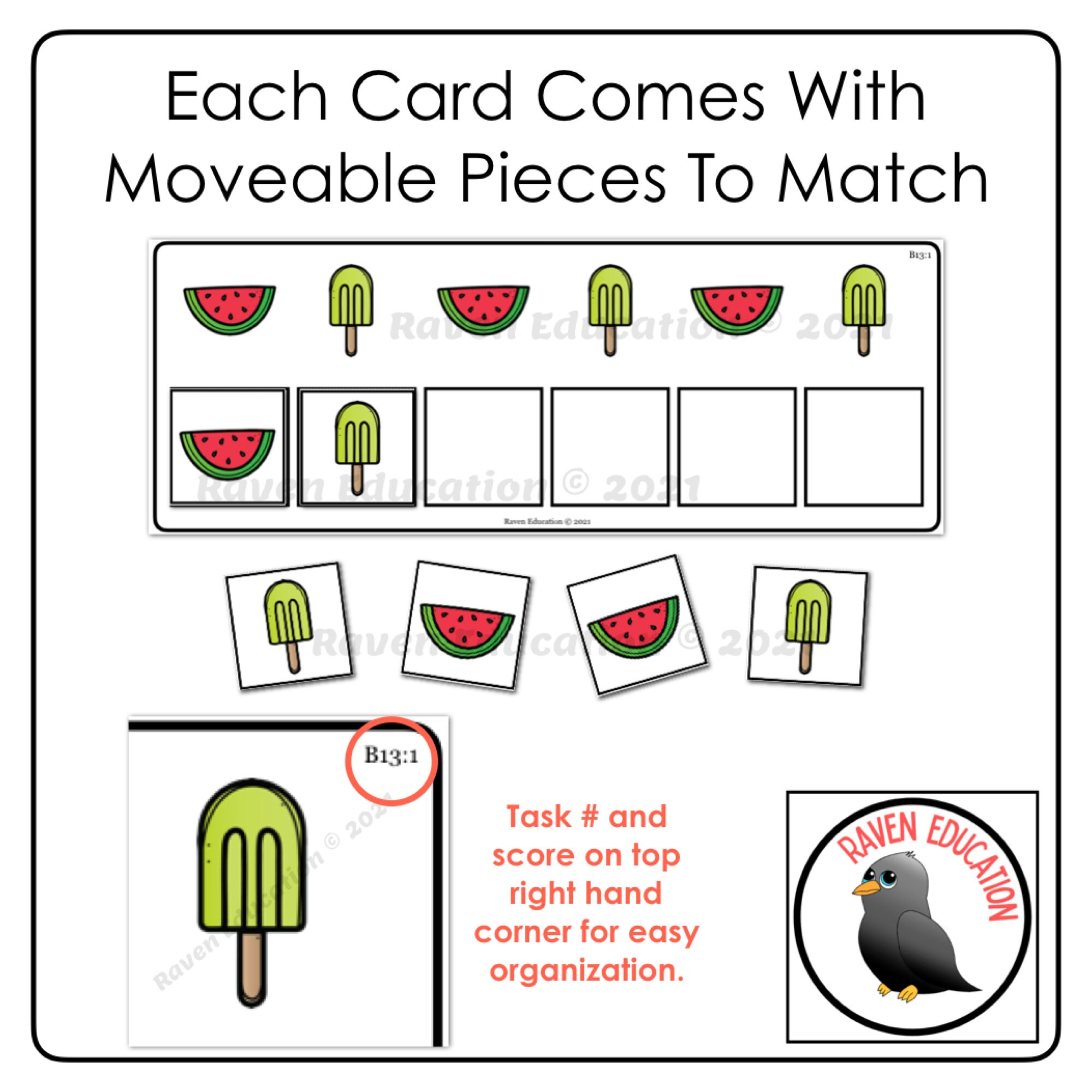 Match the Pattern Cards - Etsy