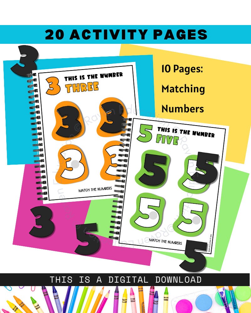 Errorless Number Book: Numbers 1-10 (interactive | Adapted | Special ...