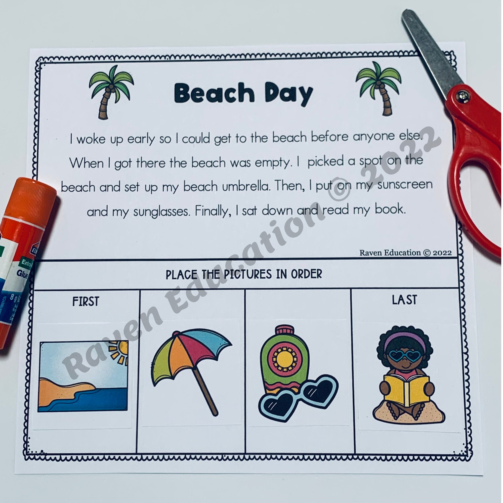 Summer Sequencing Stories (reading Comprehension / Order of Events) - Etsy