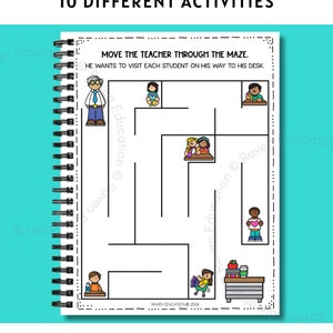 Community Helper Busy Book: Teachers (matching, Counting, Puzzle, Maze ...