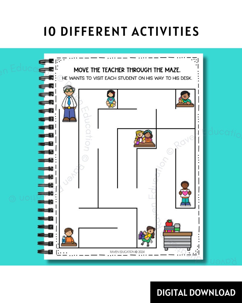 Community Helper Busy Book: Teachers (matching, Counting, Puzzle, Maze ...