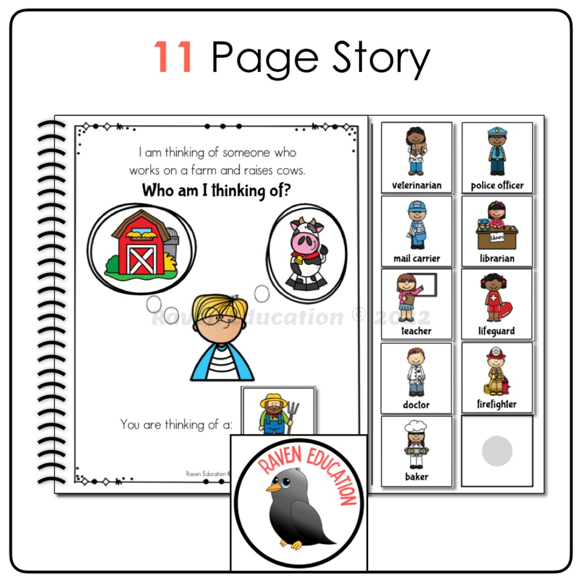 Who Am I Thinking Of an Adapted Book About Community Helpers - Etsy